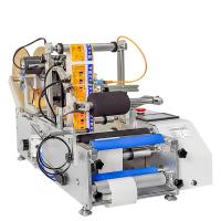 China YM130 Manual Round Bottle Labeling Machine Semi-auto Label Applicator For Round Bottle for sale