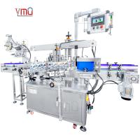 China YM630 3 heads Fully Automatic Roll to Roll three sides Flat Square Bottle Labeler for sale