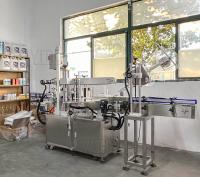 China YM630 3 heads Fully Automatic Roll to Roll three sides Flat Square Bottle Labeler for sale