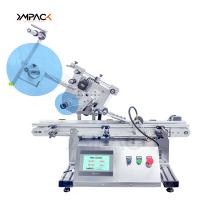 China 2024 Automatic Flat Label Applicator Machine For Top Bottom Labeling On Boxes And Bags for sale