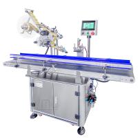 China 2024 Automatic Flat Label Applicator Machine For Top Bottom Labeling On Boxes And Bags for sale