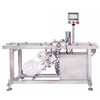 China 2024 Automatic Flat Label Applicator Machine For Top Bottom Labeling On Boxes And Bags for sale