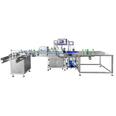 China Automatic Round Bottle Labeling Machine with Visual Camera Positioning for sale