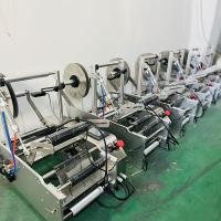 China Label Placer Manual Machine Semi-automatic Fruit Juice Red Wine Water Bottle Labeling Machine For Food Chemicals for sale