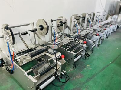 China YM130 Semi Automatic Labeling Machine Table Top Label Maker Machine With Tape For Plastic Glass PET Bottle Honey Pot Labeler for sale