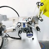 China High Speed Desktop Semi-Automatic Tapered Label Sticker Machine Compatible With Date And Batch Coder Machine for sale
