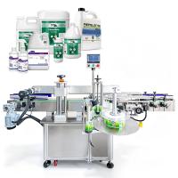 China High Speed 180PCS/Min Automatic Labeling Machines Buckets Jars and Bottles Labeling Machine for Food bottle Label Applicator for sale