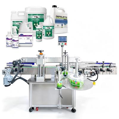 China High Speed 180PCS/Min Automatic Labeling Machines Buckets Jars and Bottles Labeling Machine for Food bottle Label Applicator for sale