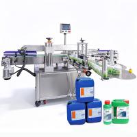 China Hot Selling Automatic Square Bottle Label Machine 5L 10L 20L Bucket and Bottle Sticker Labeling Machine with CE Certification for sale