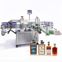 China Automatic 3 Side Labeling Machine Wine and Oil Stickers Labeling Machines with Automatic Label Dispenser for Bottle Labeler for sale