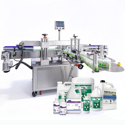 China High Quality Ym610 Water Bottle Label Printing Machine Fertilizers Cleaning Agents Labeling Machine for Bottles Buckets for sale
