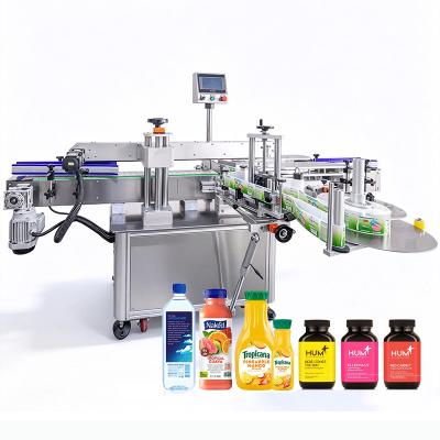 China Multifunction Square Bottle Label Printing Machine Honey and Beer Bottle Labeling Machine With Label Dispenser for sale