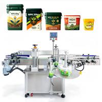 China Automatic Packaging Machine Square Bottle Labeling Machines for Olive Oil Honey Label Applicator for sale