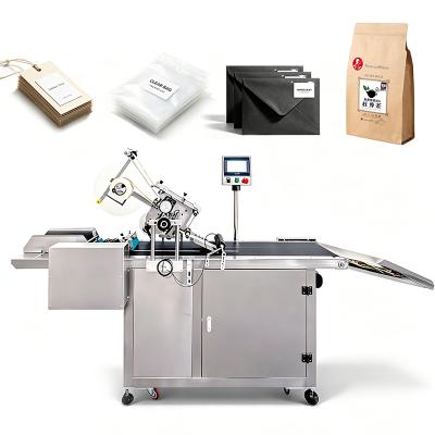 China Automatic Flat Bottle Labeling Machine Bag Box Label Stickers Labeling Machines for Food and Skincare Label Applicator Machine for sale