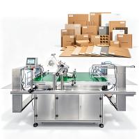 China High Speed 85Pcs/min Automatic Flat Labeling Machine Boxes Bags and Flat Bottle Labeling Machine for sale