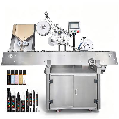 China Factory Direct YM215 Full Automatic Bottle Labeling Machine Vial Labeling Machine With Feeding Device for Paintbrushes for sale