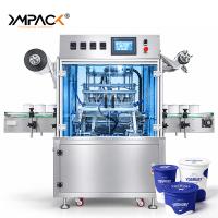 China Full Automatic YM-HS10 PP PE PET Aluminum Foil Sealing Machine Buckets Cans and Cups Sealing Machine for Nuts Oats Potato Chips for sale