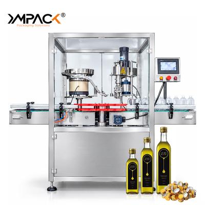 China RM100 Automatic Capping Machine ROPP Cap Screwing Machine Metal Bottle Cap Screw Capping Machine for Olive Oil and Wine for sale