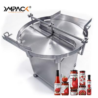 China Full Automatic Industrial Turntable Square and Round Bottle Collection Turntable Honey Ketchup and Juice Electric Turntable for sale