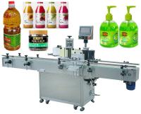 China Tabletop Essential Oil Round Bottle Front Back Labeler Machine HMI Control for sale