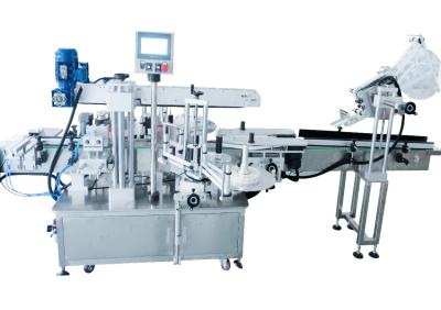 China Square Wine Bottle Conveyor Front Back Labeler Machine For Sauce Jar for sale