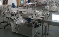 China Square Wine Bottle Conveyor Front Back Labeler Machine For Sauce Jar for sale