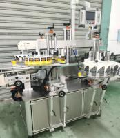 China Square Wine Bottle Conveyor Front Back Labeler Machine For Sauce Jar for sale