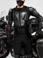 China Ergonomic Black Motorbike Sports Body Gear Customizable Logo and Anti-Impact PE Shells for sale