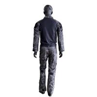 China Polyester/Cotton Men's Long Sleeve Knitted Shirt Uniform Frog Suit Set in Customized Color for sale