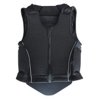 China Professional Black S Equestrian Vest in EVA and Mesh Fabric for Safe Horse-Riding for sale