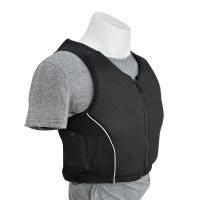 China Professional Black S Equestrian Vest in EVA and Mesh Fabric for Safe Horse-Riding for sale