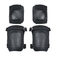 China Sport Protection Necessities Thick Black Elbow and Knee Pads for Outdoor Activities for sale