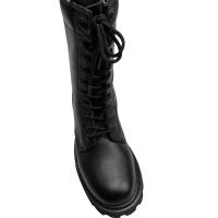 China Outdoor Mountaineering Shoes Synthetic Leather Micrfiber Mesh Upper Material in Black for sale