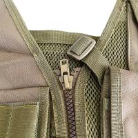 China Multi-functional Khaki/Tan Protective Vest with Multiple Pouches and Mesh Liner 1.6 kg for sale
