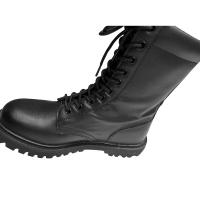 China Outdoor Activities Made Comfortable with Men's Oil Resistant Black Leather Boots for sale