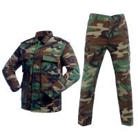 China Camouflage Suit for Training 65% Polyester 35% Cotton Material Breathable and Durable for sale