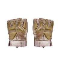 China Green Nylon/Cotton/Metallic Half-Finger Hand Protection Perfect for Outdoor Activities for sale