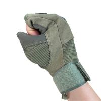 China Waterproof and Comfortable Half-Finger Hand Protection for Outdoor Activities in Khaki for sale