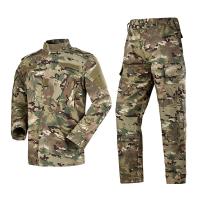 China Breathable Outdoor Training Men's Work Camouflage Uniform Long Sleeve Shirts Trousers for sale
