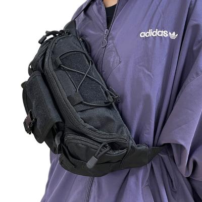 China Customized Black Color Softback Multi Function Waist Bag for Capacity Below 21 litre for sale