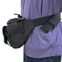 China Customized Black Color Softback Multi Function Waist Bag for Capacity Below 21 litre for sale