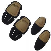 China Professional Protection Gear Black Polyester Frog Suit Knee Pads and Elbow Support Set for sale