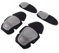 China Professional Protection Gear Black Polyester Frog Suit Knee Pads and Elbow Support Set for sale