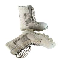China GENUINE LEATHER Midsole Outdoor Men's Black Protection Boots for Canvas Camping Hiking for sale