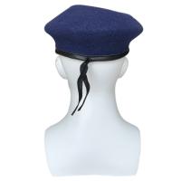 China 2 Eyelets Wool Beret Flat Top Painter Hat for All-Season and Environment Outdoor Wear for sale