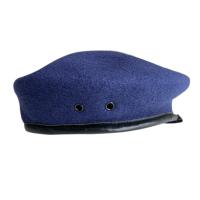 China 2 Eyelets Wool Beret Flat Top Painter Hat for All-Season and Environment Outdoor Wear for sale