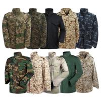 China Men's Custom Woodland Camouflage Tactical Combat Jacket for Winter Outdoor Training for sale