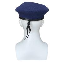 China Stylish Red Beret Cap with Adjustable Size 0.2kg/pc Universal Size 56-60cm Wool for sale