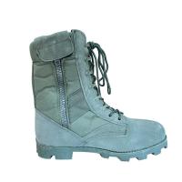 China Blue Cowhide Fleece and Rubber Training Boots for Men Comfortable Ankle Length Shoes for sale
