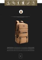China Waterproof and Damp-proof 60L density Oxford Fabric Inner-lined Canvas Travelling Bag for sale